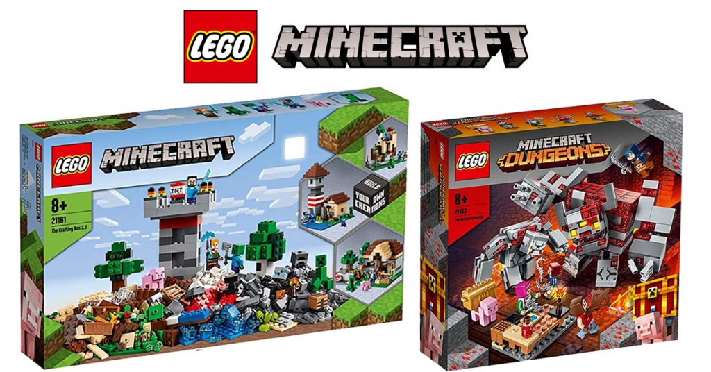 LEGO 21161 Minecraft Crafting Box 3.0 and 21163 The Redstone Battle ...