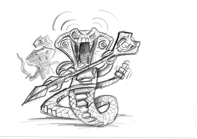 First sketches of the 5 snake tribes in Rise of the Snakes_each tribe ...