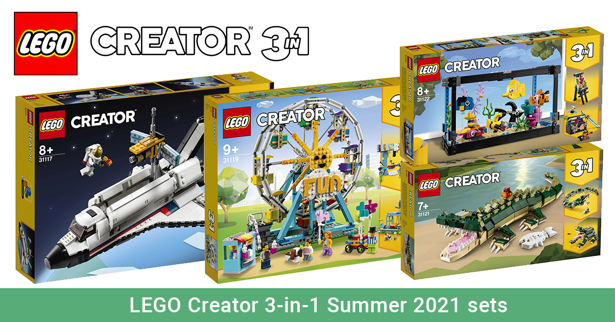 LEGO 3-in-1 Creator 2021 summer wave revealed including a Space Shuttle ...