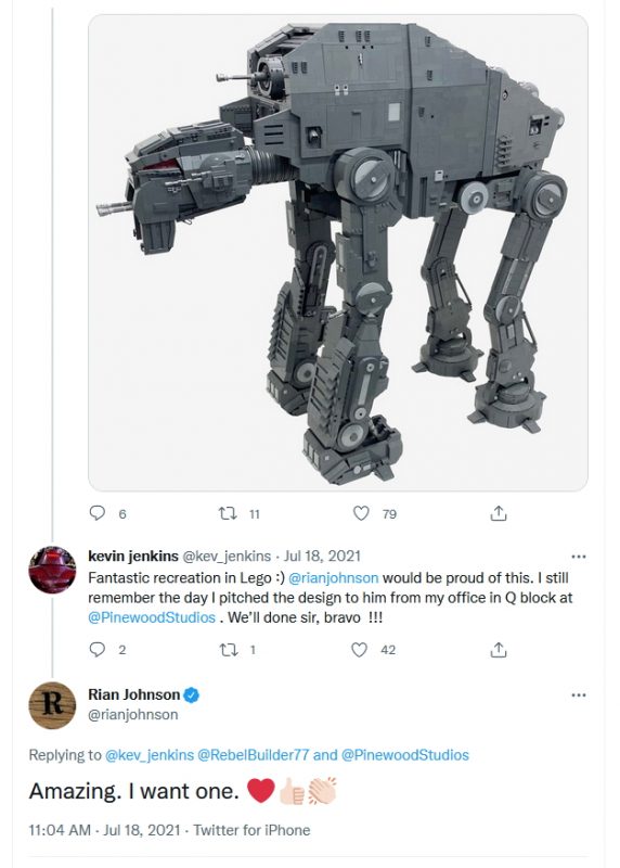 This minifigure-scale First Order AT-M6 is a LEGO Star Wars beast that ...