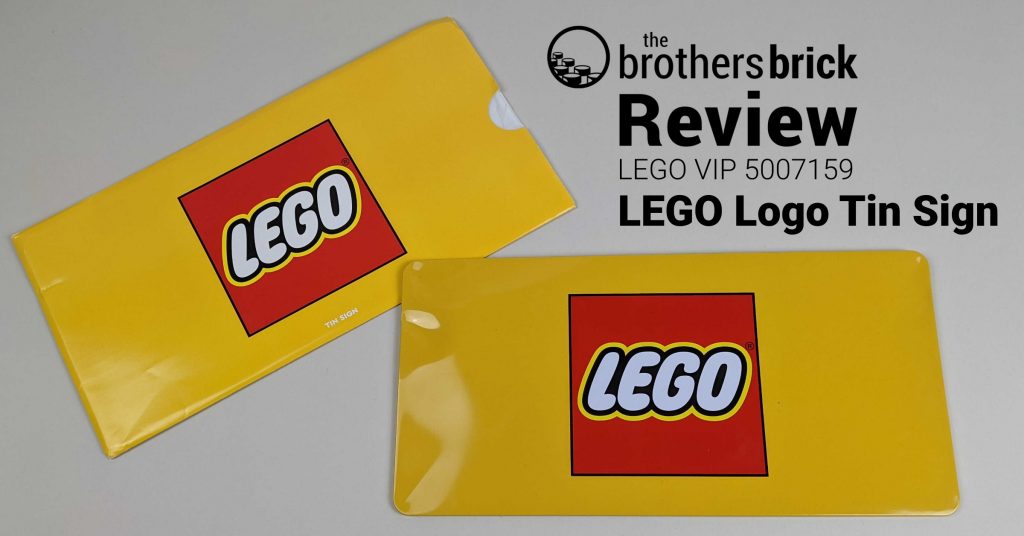 LEGO VIP Rewards 5007159: LEGO Logo Tin Sign - A sign of our ...