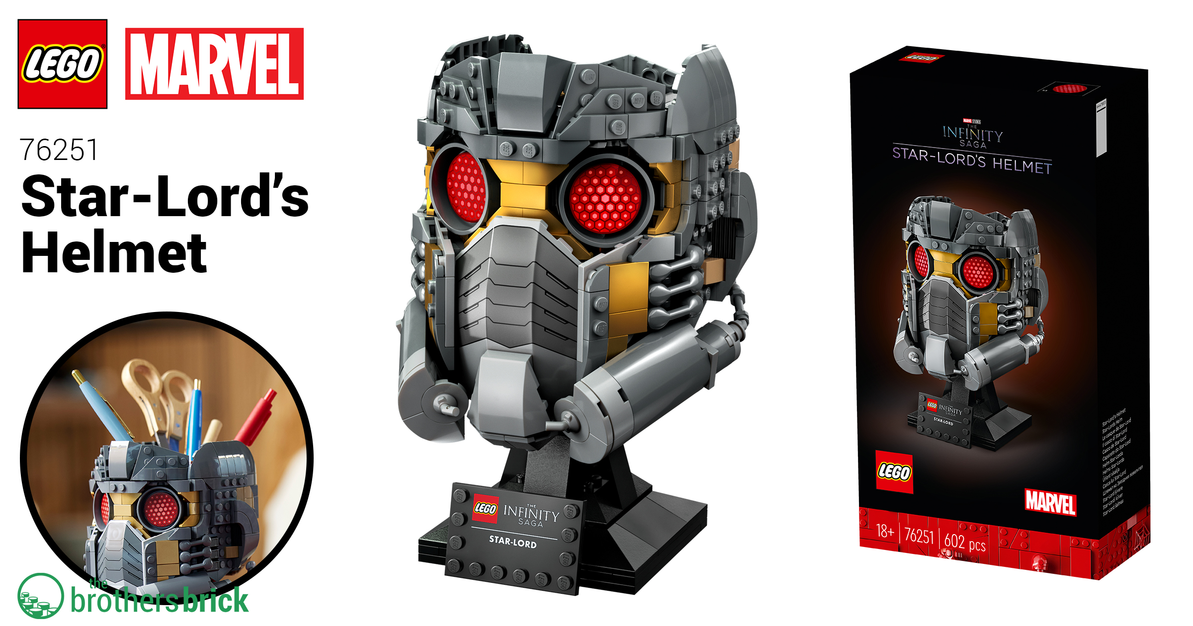 LEGO Marvel 76251 Star-Lord's Helmet from Guardians of the Galaxy ...