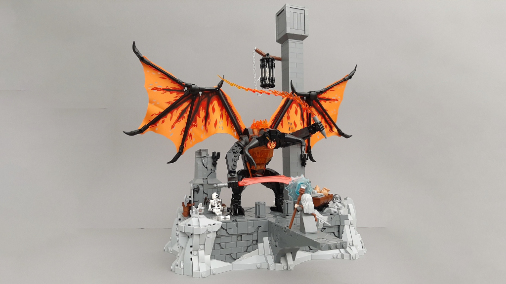 "The dark fire will not avail you, flame of Udûn. Go back to the Shadow ...