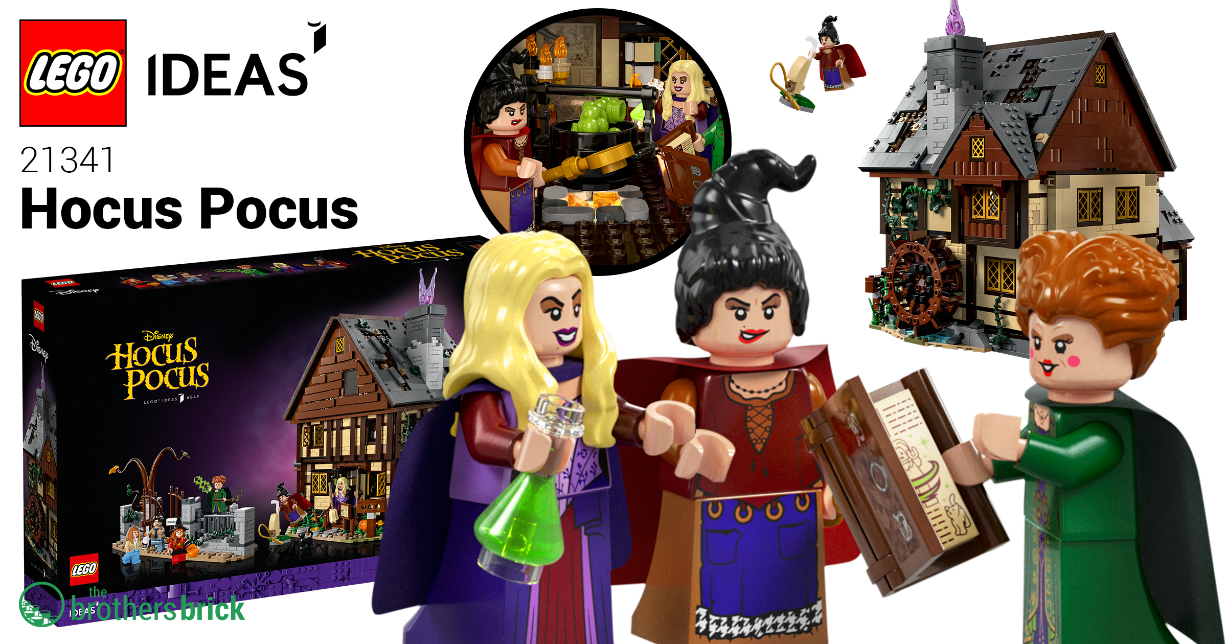 LEGO Ideas 21341 Hocus Pocus brings Disney's famous witches to the ...