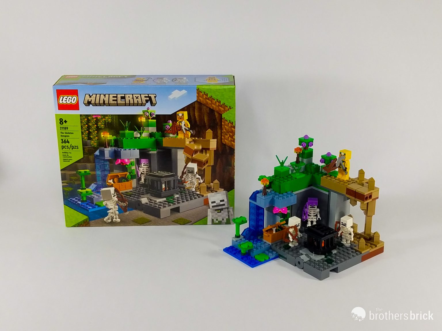 LEGO Minecraft 21189 The Skeleton Dungeon [Review] - The Brothers Brick ...