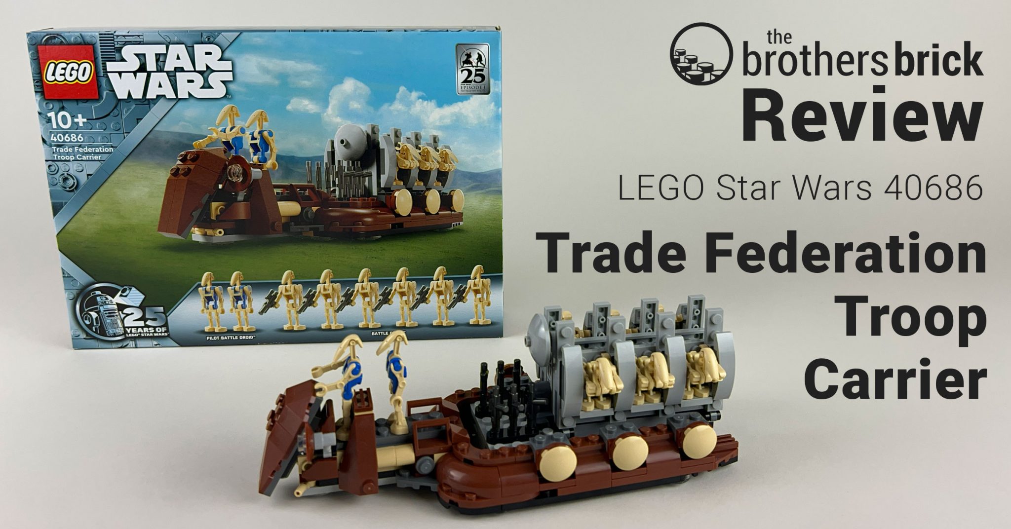 LEGO Star Wars 40686 Trade Federation Troop Carrier - GWP [REVIEW ...