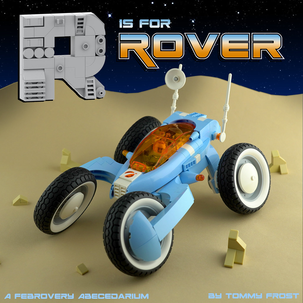 Teddy Spacepants enjoys the moon in his new rover - The Brothers Brick ...