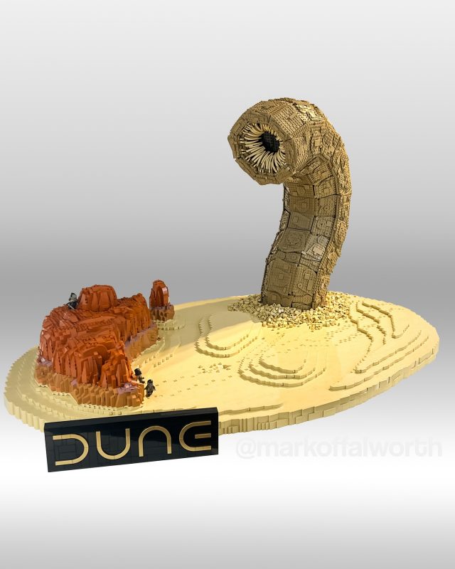 Check out this massive Dune sandworm built by a LEGO Masters winner ...