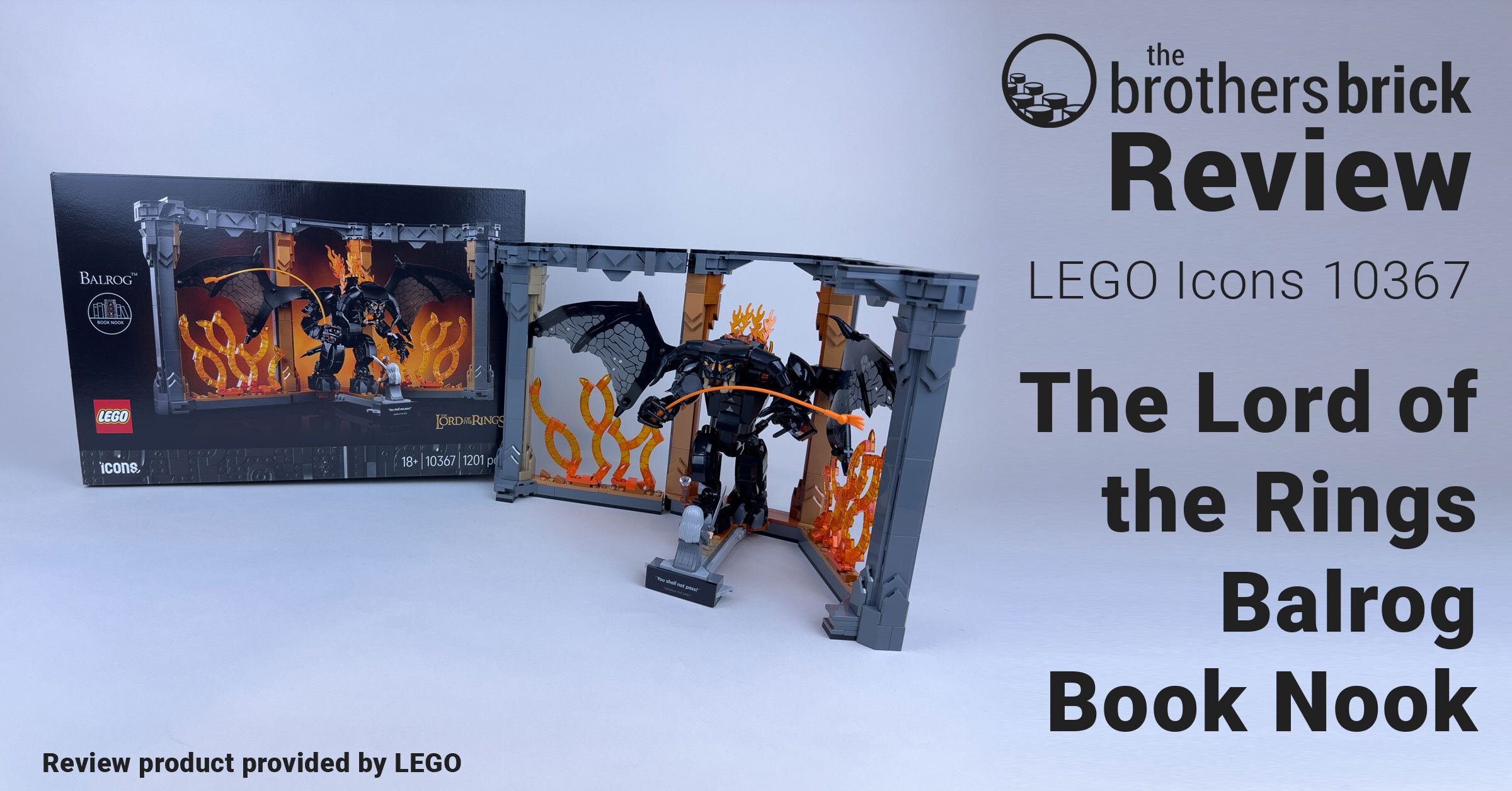 LEGO Icons 10367 The Lord of the Rings: Balrog Book Nook - Shall you ...