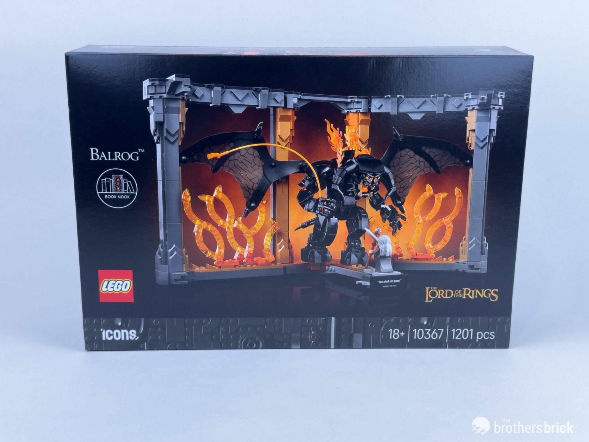 LEGO Icons 10367 The Lord of the Rings: Balrog Book Nook - Shall you ...
