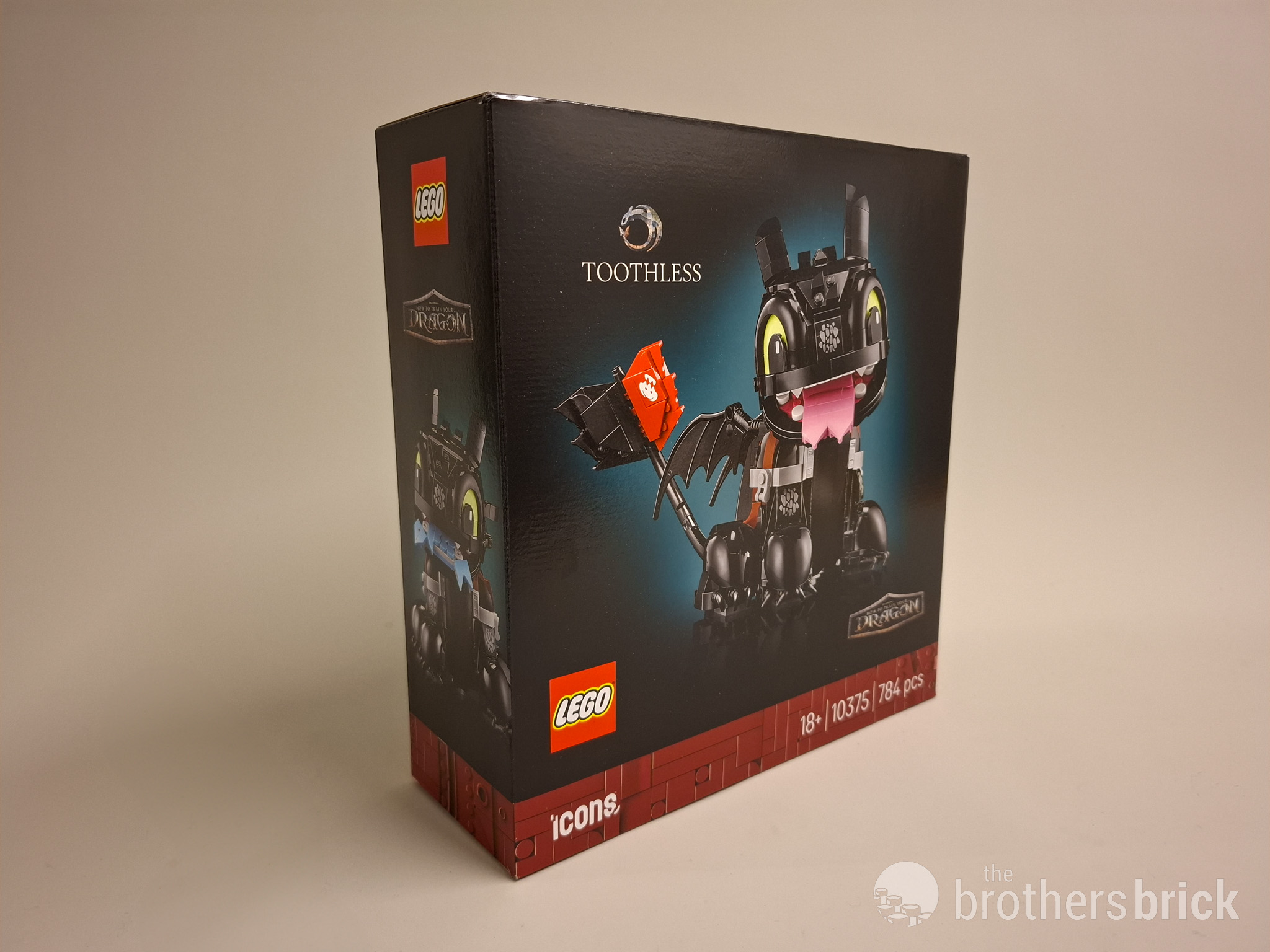 LEGO Icons 10375 How to Train Your Dragon: Toothless - Big smiles, no ...