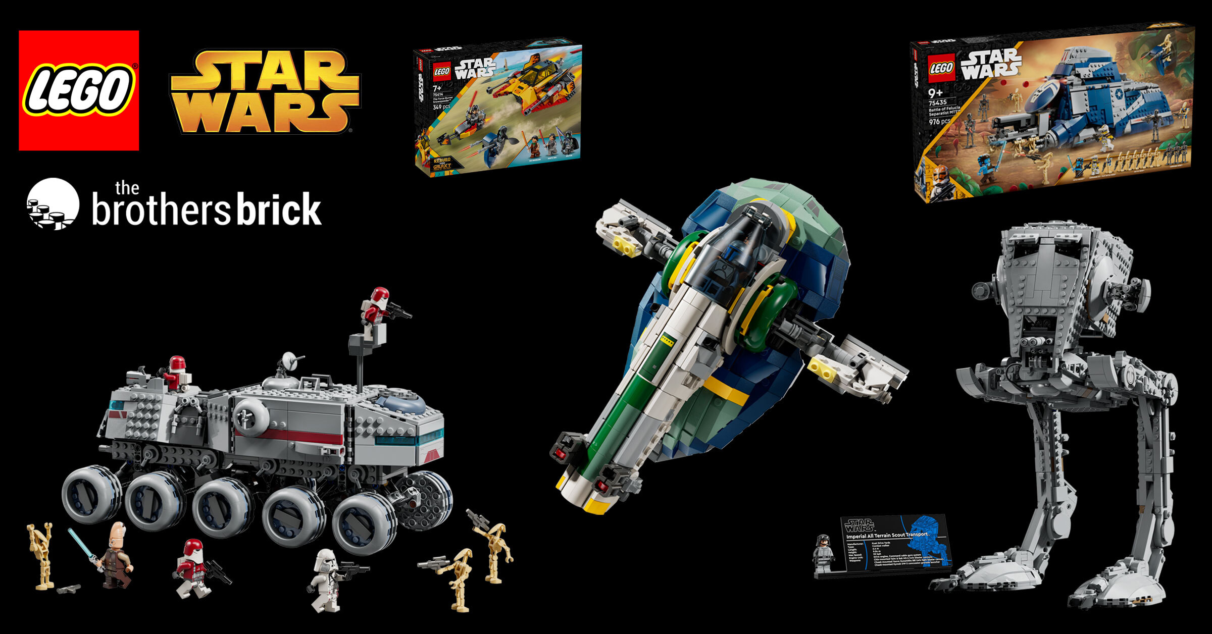 Five new LEGO Star Wars sets revealed, including UCS AT-ST, Jango, and ...