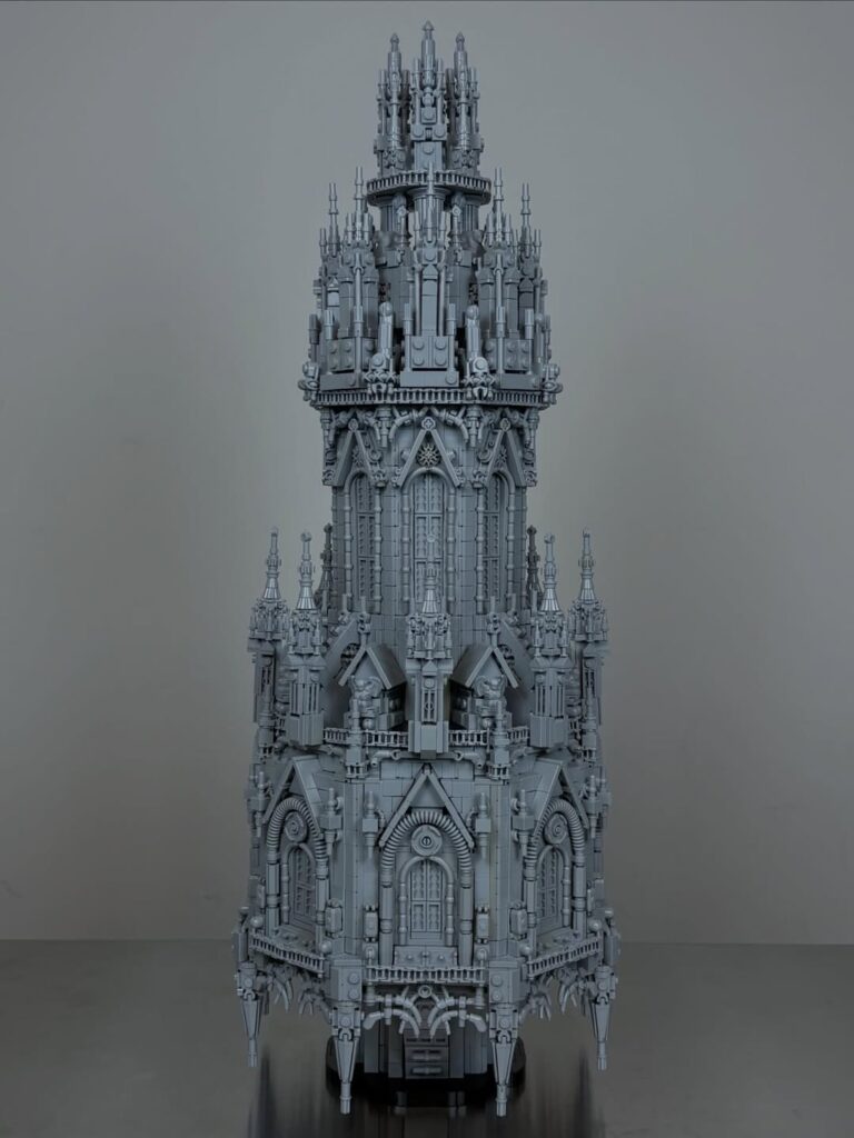 Gothic meets greebles in this epic LEGO tower - The Brothers Brick ...