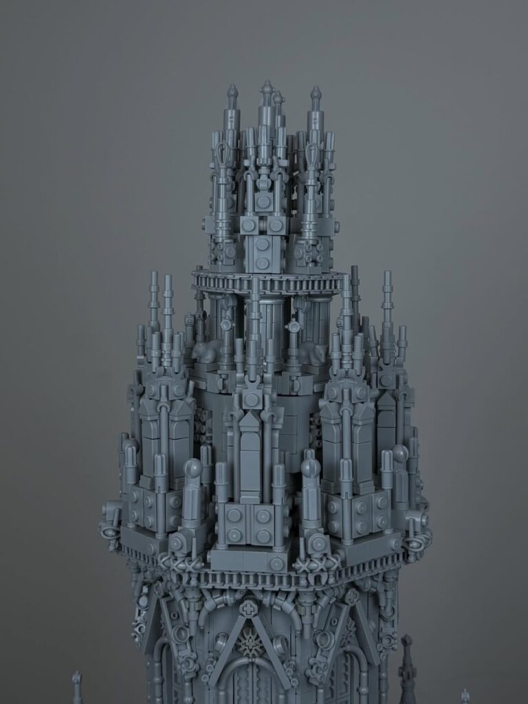Gothic meets greebles in this epic LEGO tower - The Brothers Brick ...