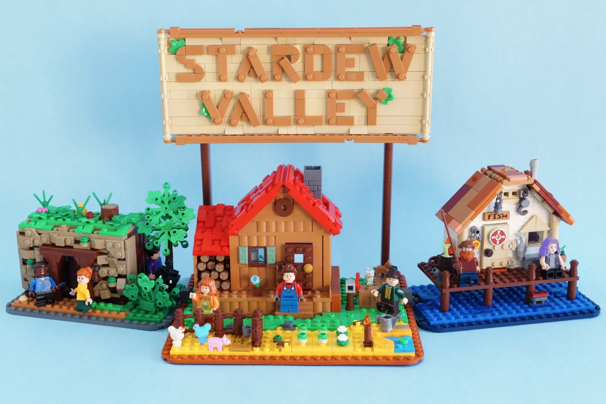 Take the bus down to LEGO Stardew Valley - The Brothers Brick | The ...